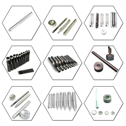 Eyelets Studs Rivet Poppers Setting Hand Tool Set Repair Leathercraft ...