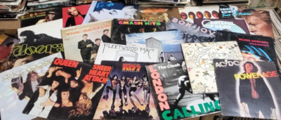 RANDOM MIX All Rock/Pop Craft LOT of 20 - 12" LP VINYL Empty Record ...