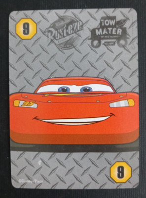 Disney/Pixar Cars Crazy Eights Card Game Lightning McQueen Octagon #9 ...