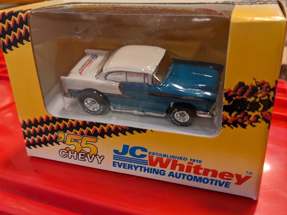 HOT WHEELS 1997 JC WHITNEY 55 CHEVY BLUE LIMITED EDITION of 10000!! MIB ...