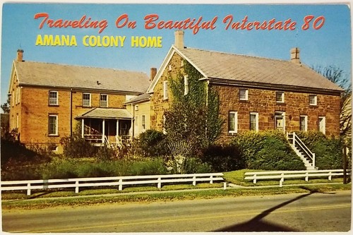 Traveling Beautiful Interstate 80 Old Amana Colony Home Homestead Iowa ...