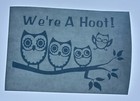 Owl Family We’re A Hoot White Vinyl Car Decal Bumper Sticker | eBay