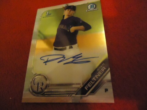 2019 Bowman Chrome Ryan Feltner Colorado Rockies 1st Bowman Autograph ...