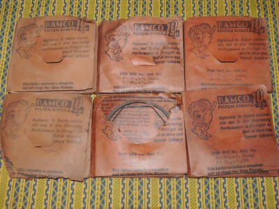 NOS Ramco 10 Up Piston Rings Set No. 1002 Std. LOT | eBay