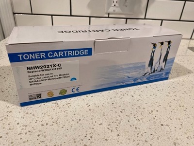 CYAN W2021X 414X Toner No Chip With HP 414A Laserjet Pro M454dw M479fdw ...