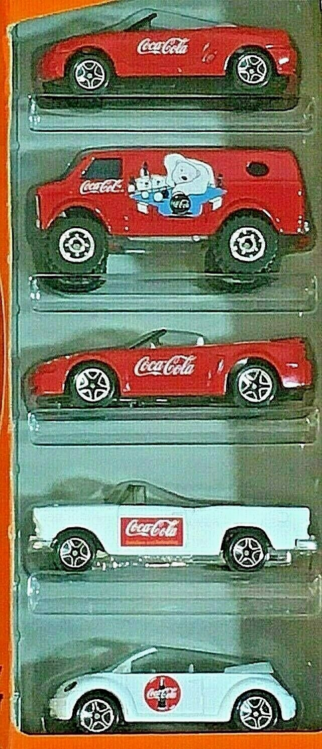 Matchbox Coke 5 pack gift set Coca-Cola Mattel Wheels Diecast 1/64 1:64 ...