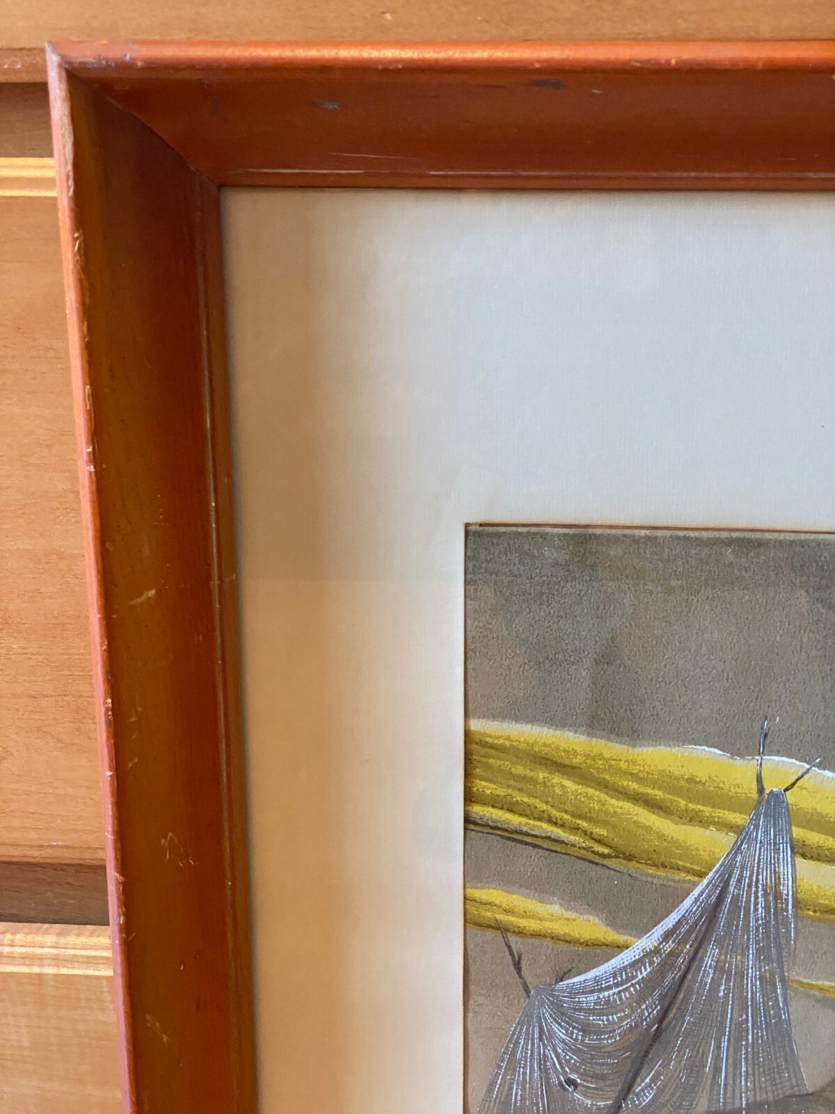 ORIGINAL JAMES BUNNELL HAND PAINTED CHINESE FISHING CAST NET PAINTING ...