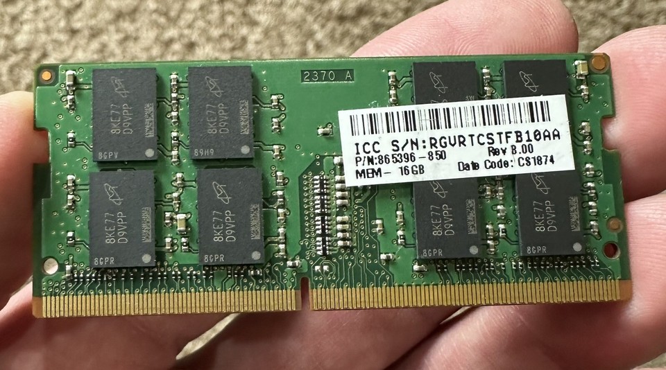 Micron 16GB DDR4 SDRAM Laptop Memory Ram | PC4-2666V | SODIMM | 1.2V ...