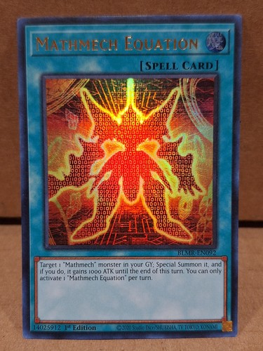 Mathmech Equation - BLMR-EN092 - Ultra Rare Yugioh! Holo Foil Nice! | eBay