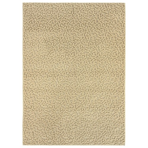 Ivy 5 Ft. X 7 Ft. Biege Tan Geometric Solid Color Area Rug - Durable ...