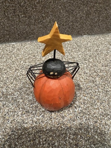 Vintage RETIRED Halloween Pumpkin Spider Bucket B. Lloyd 2003 ...