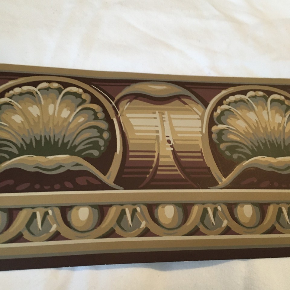 YORK 10 rolls of NEW pre-pasted 4-inch wallpaper border CS 9655-B R-04 ...