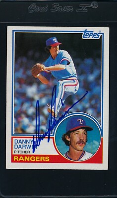1983 Topps #609 Danny Darwin Rangers Signed Auto *13668 | eBay