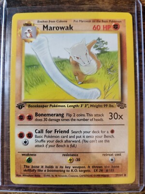 1999 Pokemon Jungle TCG Marowak 1st Edition Uncommon 39/64 | eBay