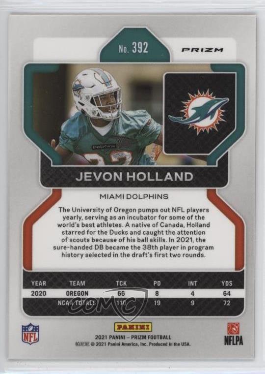 2021 Panini Prizm Rookie Red Ice Prizm Jevon Holland #392 Rookie RC | eBay