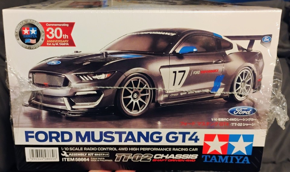 Tamiya 58664 1/10 4WD RC Ford Mustang GT4 Race Car Assembly Kit | eBay