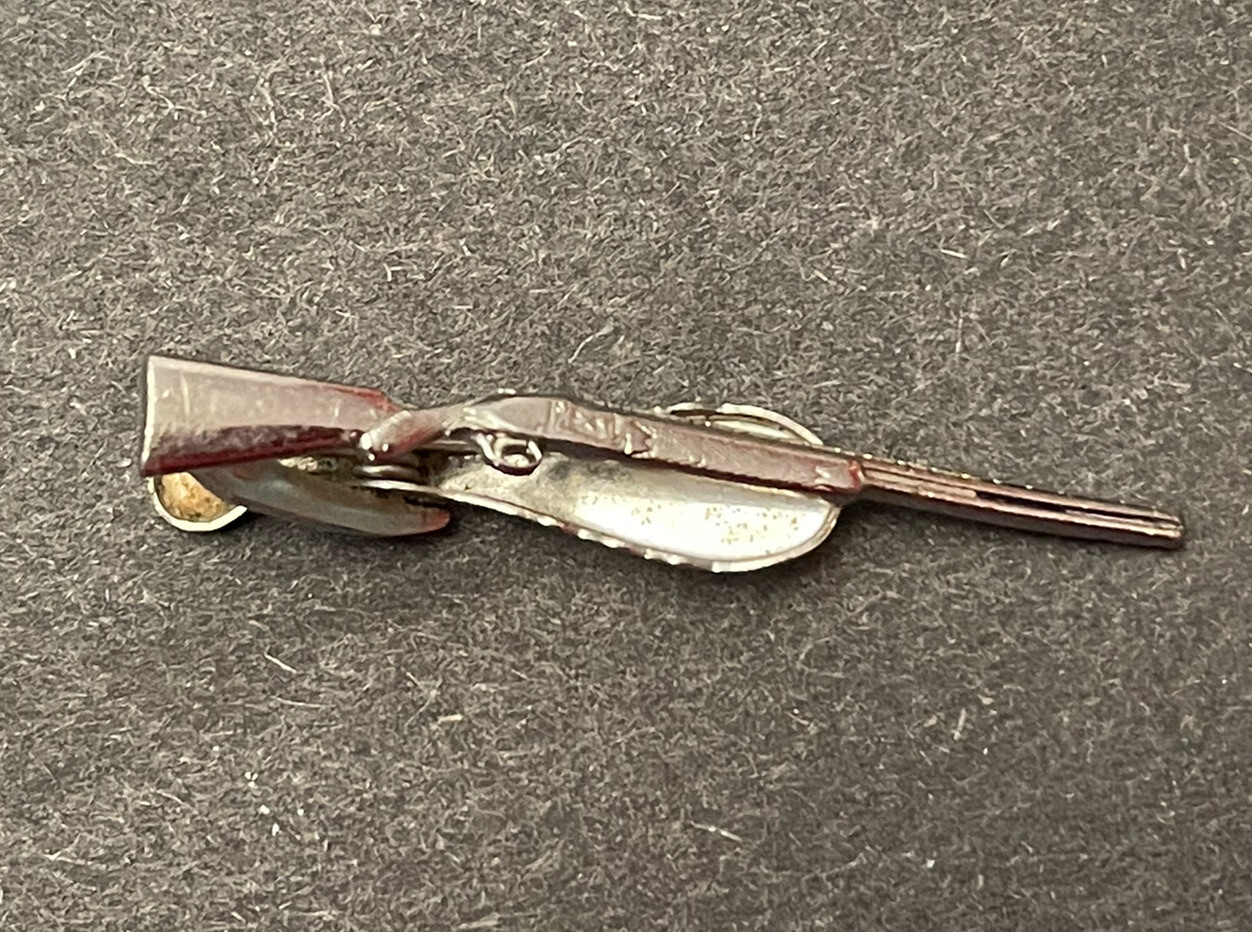 Men’s Vintage Hickok USA Hunting Rifle Shotgun Silver Tone Tie Clasp ...
