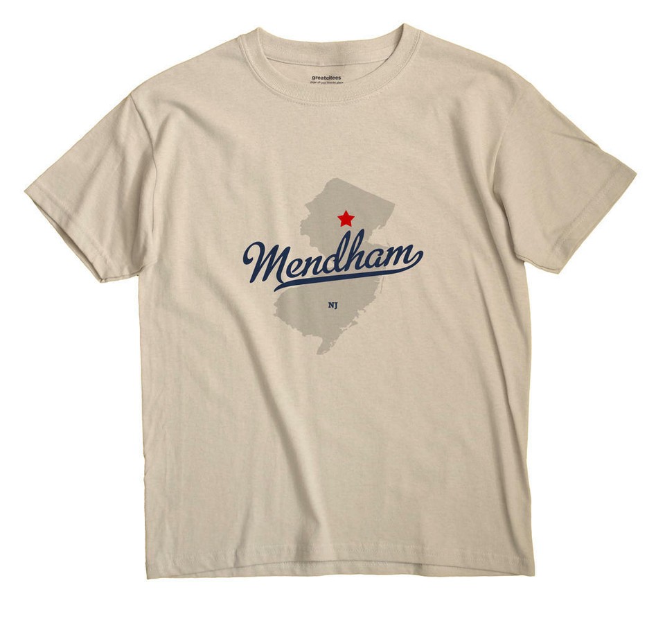 Mendham New Jersey NJ T-Shirt MAP | eBay