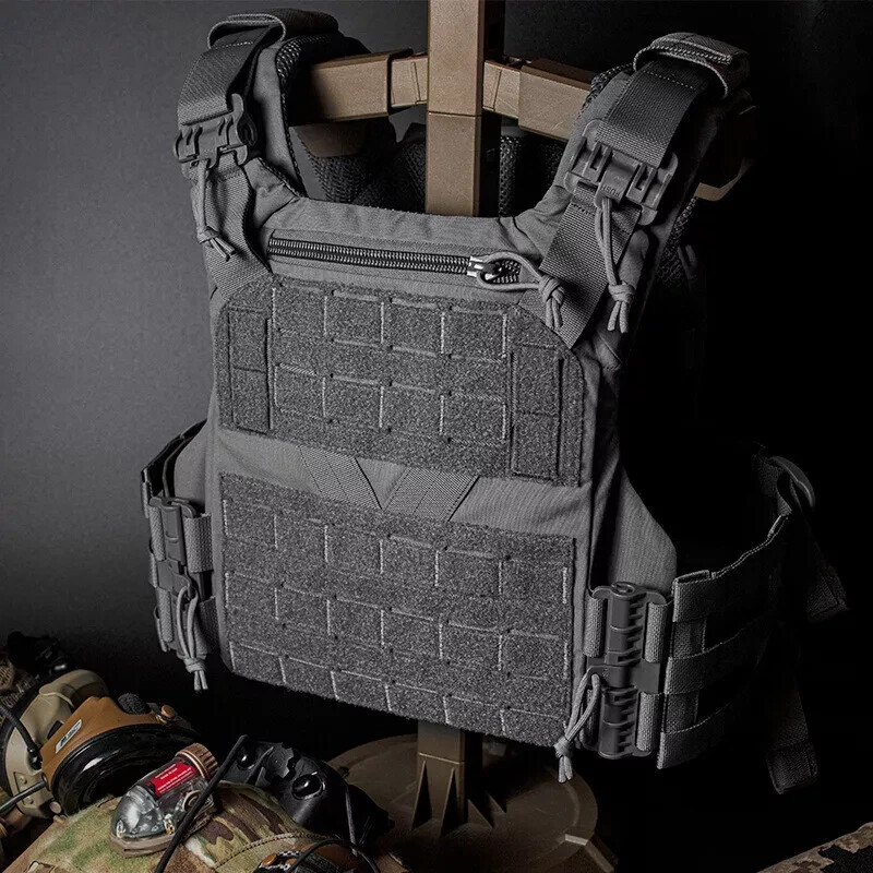 Tactical Vest K19 Plate Carrier MOLLE Quick Release System Fast Adjust ...