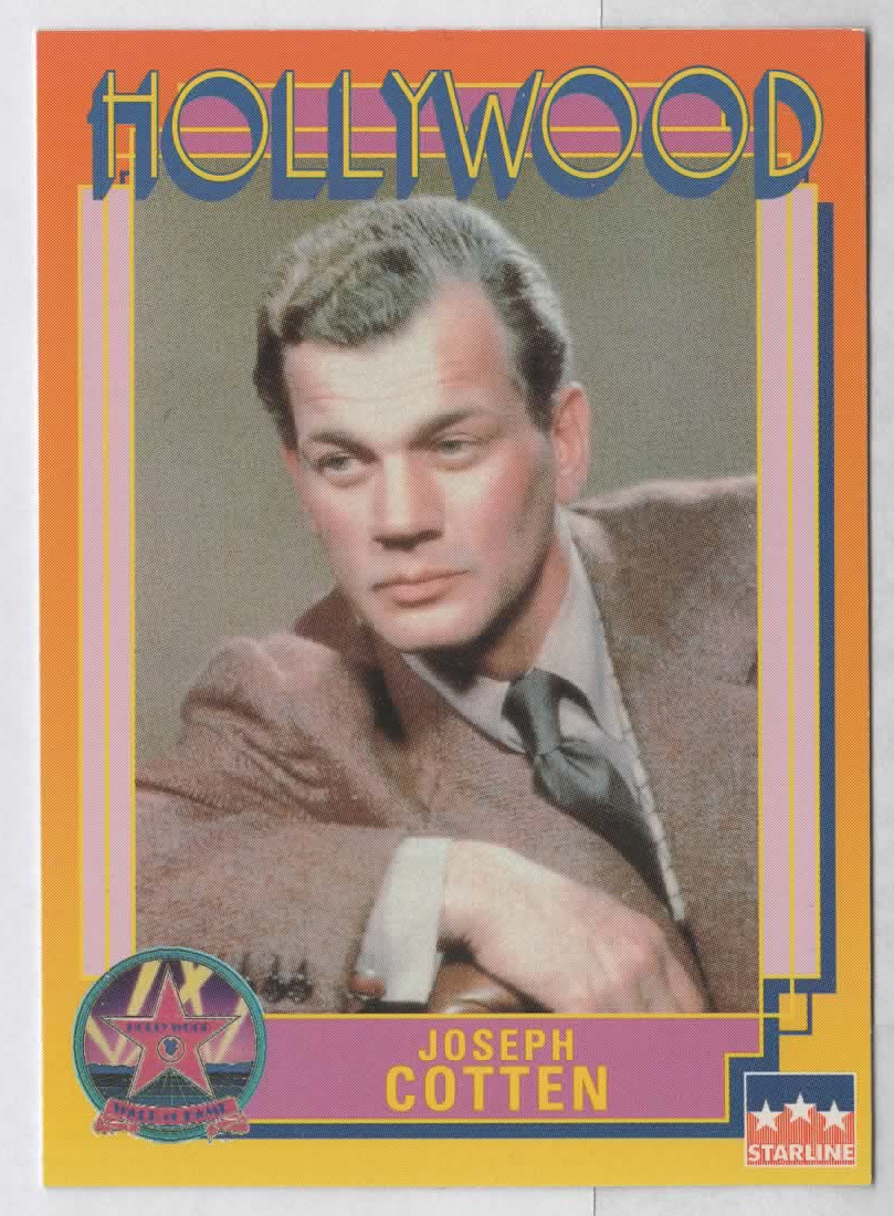 Joseph Cotten Hollywood Walk of Fame Trading Card #178 NEW/UNCIRCULATED ...