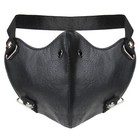 Outdoor Sports Biker Motorcycle Leather Anti-Dust Half Face Mouth ...