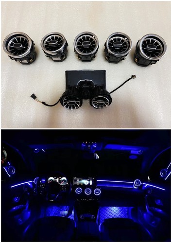 W177 Air Vent Set 7PCS For Mercedes Benz A Class 64 Color With LED ...
