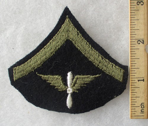 Single Early WW2 Vintage US ARMY AIR FORCE PFC STRIPE Prop & Wings ...