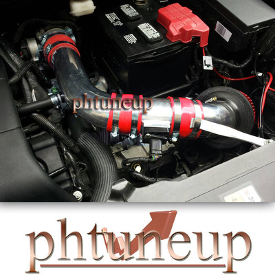 RED AIR INTAKE KIT for 2013-2017 FORD FLEX TAURUS 3.5 3.5L LIMITED SE ...