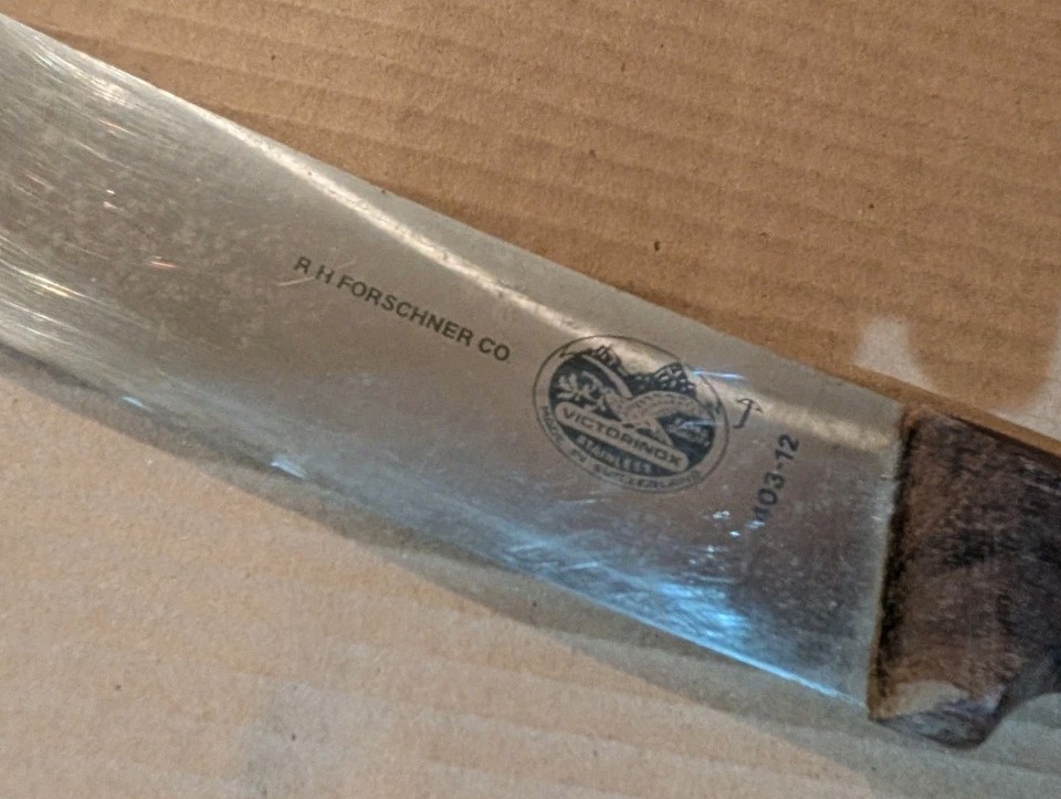 Victorinox Forschner 403-12 Inch Stainless Curved Butcher Knife Shown ...