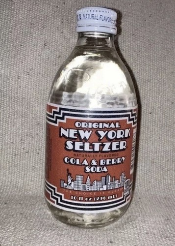 Vintage Original New York Seltzer Cola & Berry Soda Full Glass 1 Bottle ...