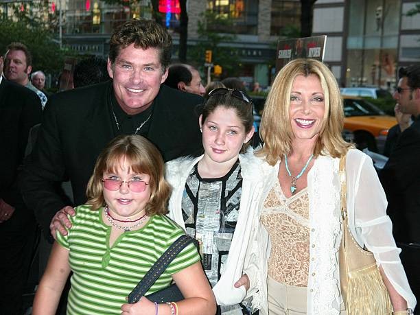 David Hasselhoff with wife Pamela & family at Mr Deeds Premiere at- Old ...