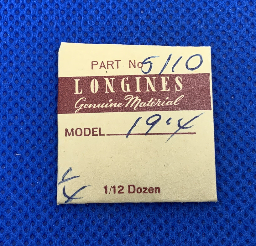Longines 19.4 Part #5110 Bridge Screws (3). Sealed. New Old Stock. 60 ...