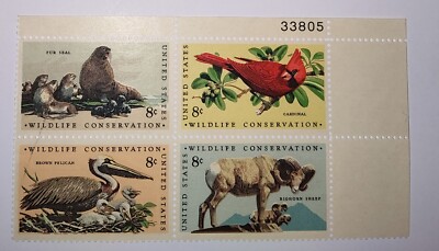 Wildlife Conservation Stamps Block Of 4 US Scott # 1464-1467 See ...