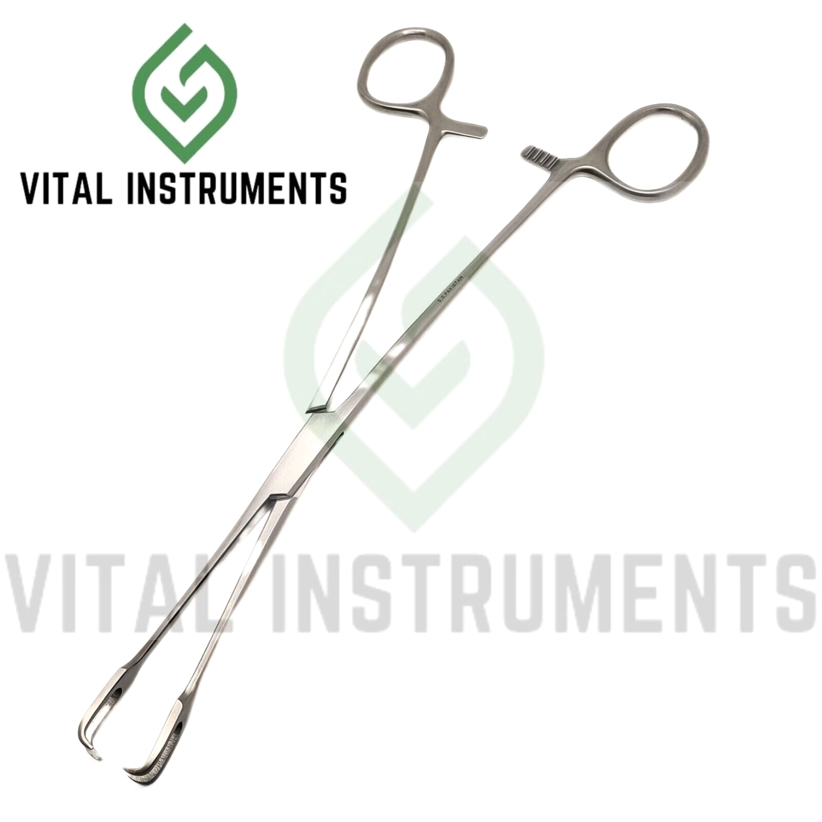 Schroeder Vulsellum Forceps 2x2 Teeth 10" Uterine Tenaculum Stainless ...
