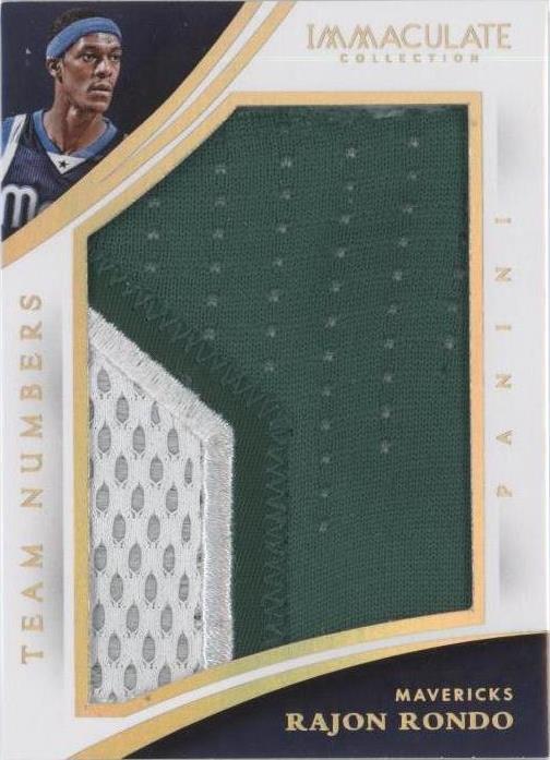 2014-15 Panini Immaculate Collection - Team Logos Rajon Rondo #51 ...