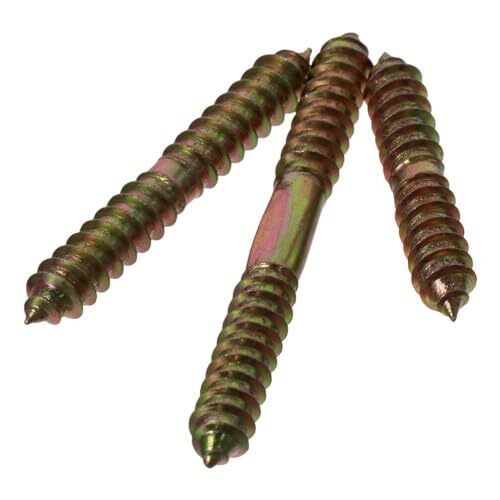 Double Pointed Screw 10pcs Iron Thread Dowel Screws Furniture Hanger ...