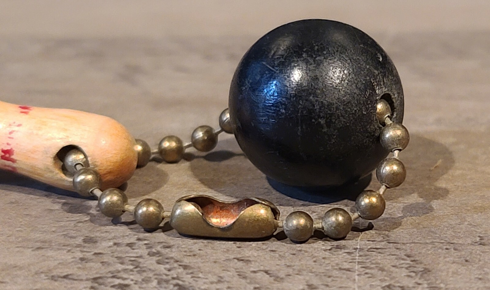 Vintage Wooden Bowling Ball and Pin Keychain | eBay