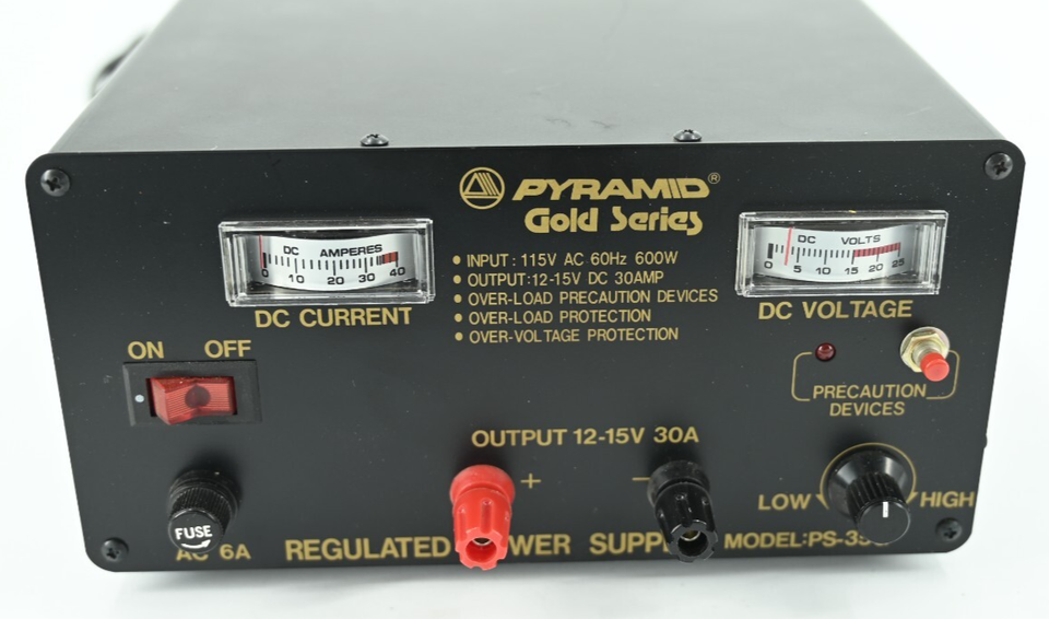 Pyramid Gold Series PS-35G Regulated Power Supply 30A | eBay