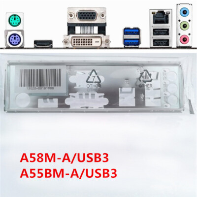 For ASUS A58M-A/USB3 & A55BM-A/USB3 Shield I/O IO Rear Backplate Motherboard | eBay