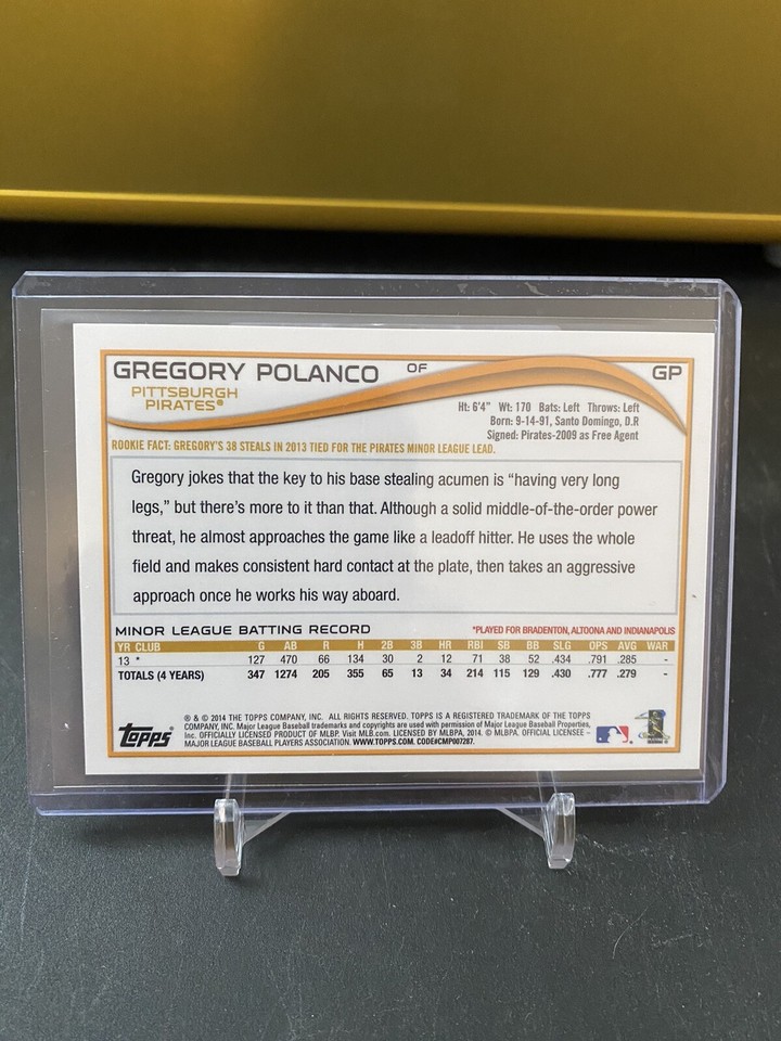 2014 Topps Chrome Gregory Polanco Rookie Auto | eBay
