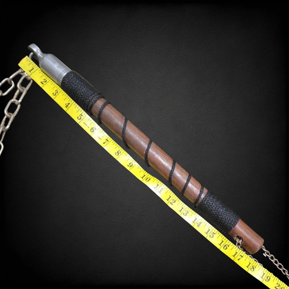 Medieval Warrior Spiked Solid Metal Double Mace Ball Flail Morningstar ...