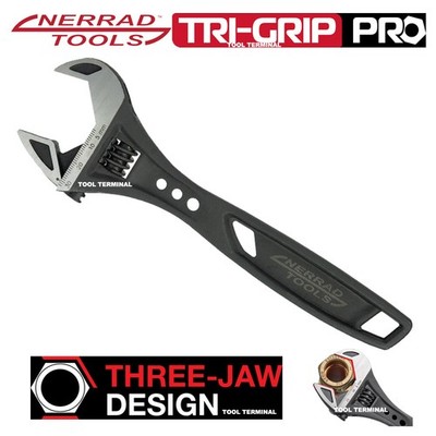 Nerrad Tools TriGrip Pro Adjustable Wrench - Three Jaw Design Tri-Grip ...
