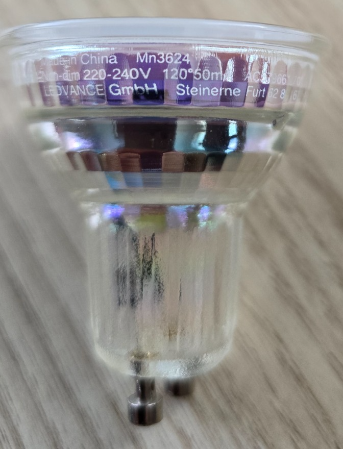 OSRAM LEDVANCE GU10 6.9w Warm White (2700K) Non-Dimmable LED (120 ...