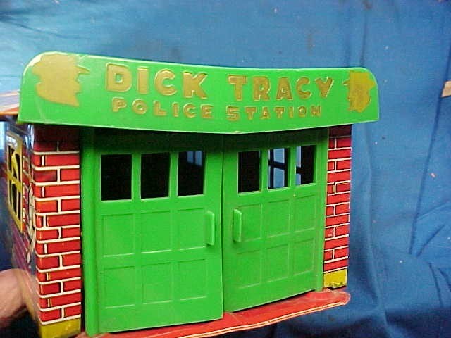 1950s MARX Tin Litho DICK TRACY Toy POLICE STATION BUILDING | eBay