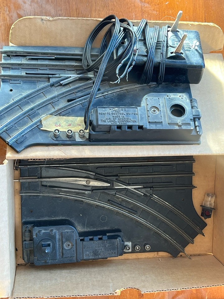 Vintage LOT of 4 Lionel Trains Postwar Remote Control 027 Switches 1122 ...