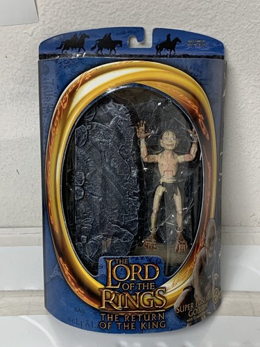 SUPER POSEABLE GOLLUM LORD OF RINGS CRAWLING ACTION FIGURE FIGURINE ...