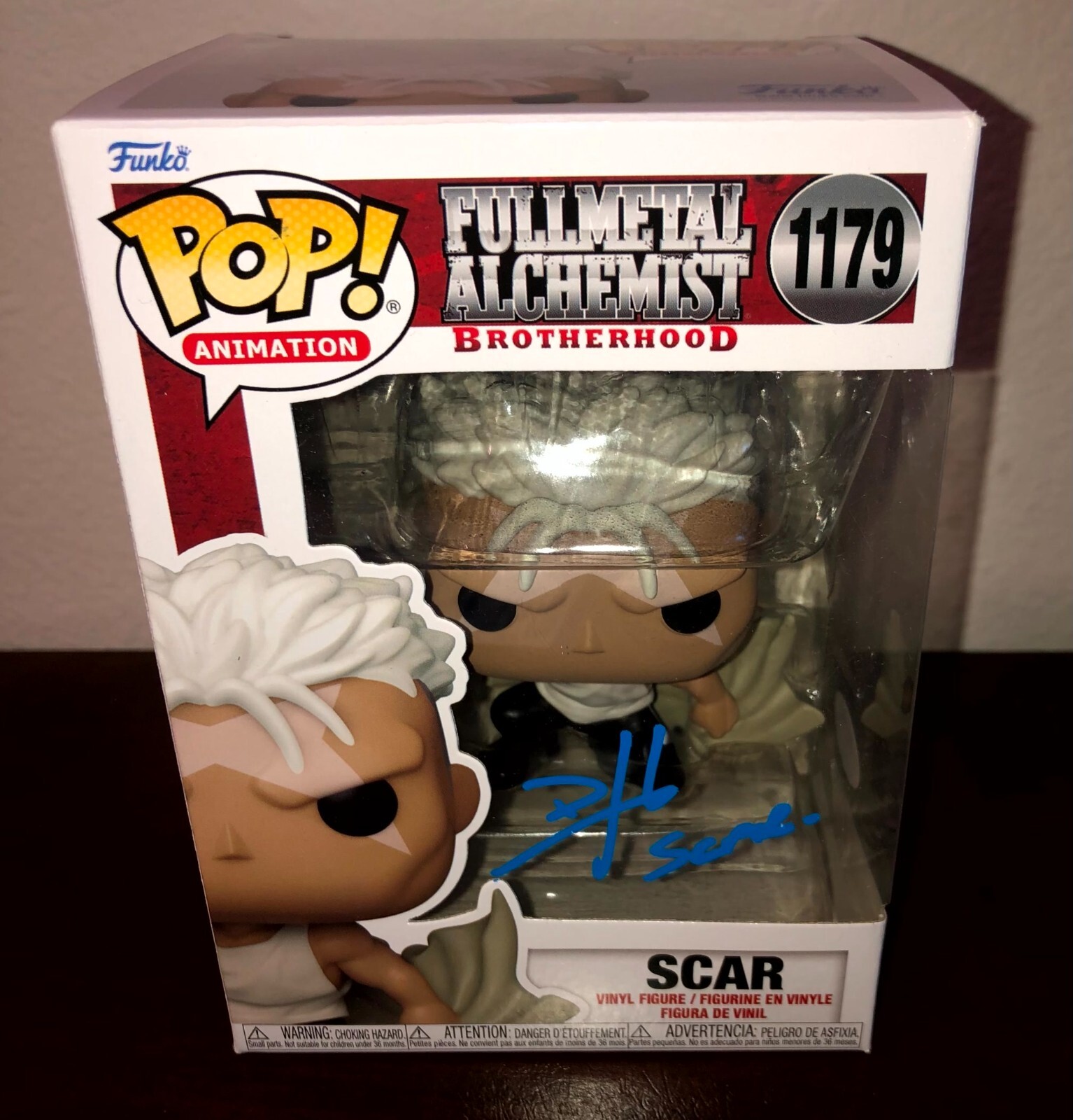 Dameon Clarke FullMetal Alchemist Scar #1179 Signed Autographed Funko ...