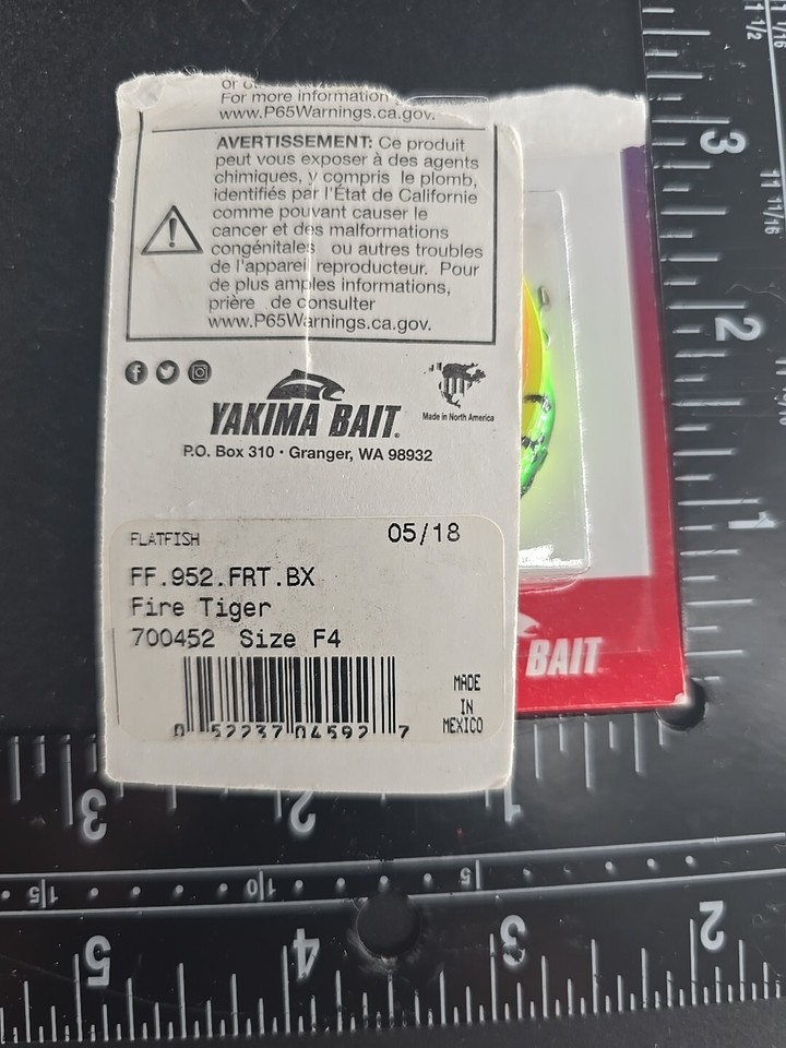 Worden's FLATFISH F4 Fire Tiger (in Distressed Packaging) | eBay