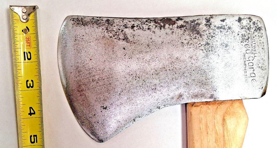 Axe, Vintage GREY GORGE Axe, Made by HARTWELL BROS., Memphis, Tenn, USA ...