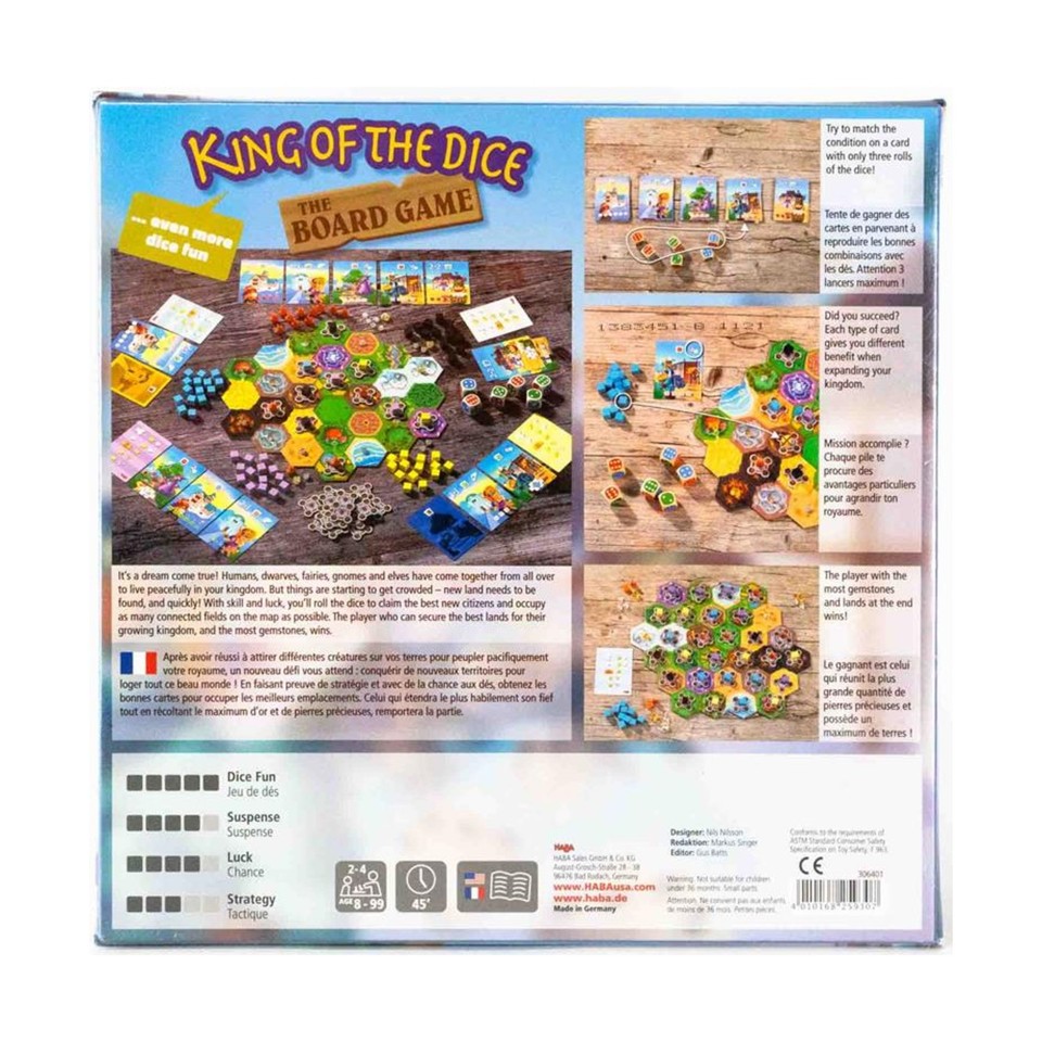 HABA Board Game King of the Dice - The Board Game Box SW (New) | eBay